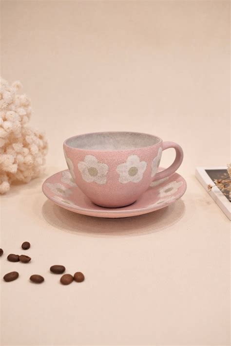 Kei Mitsumochi ミツ持啓 Flower Mug Pink Km57 Yochi Cups