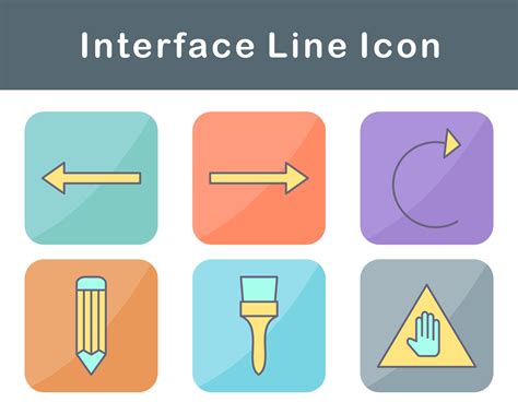 Interface Vector Icon Set Vector Art At Vecteezy