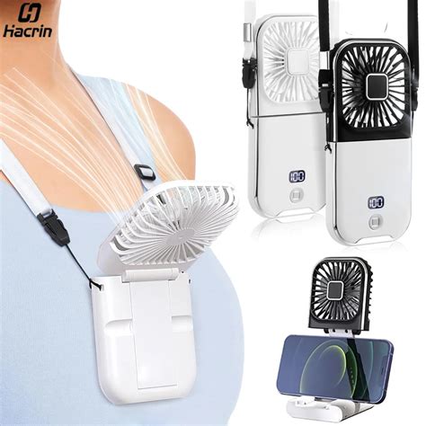 Portable Neck Fan Handheld Mini Fan Foldable Portable Neck Hanging Fan