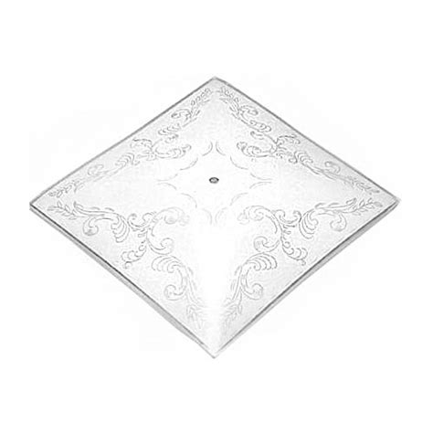 Square Glass Ceiling Light Shade Shelly Lighting