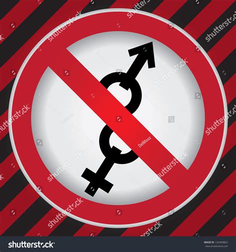 Circle Prohibited Sign No Sex No Stock Illustration Shutterstock