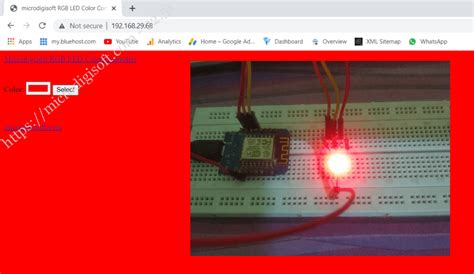 Esp8266 Wemos D1 Mini As A Webserver To Control Rgb