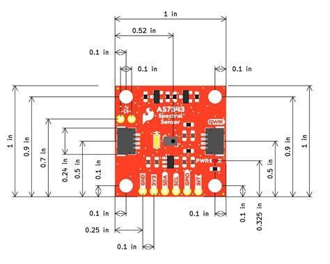 Hardware Overview Sparkfun Spectral Sensor Breakout As7343 Qwiic