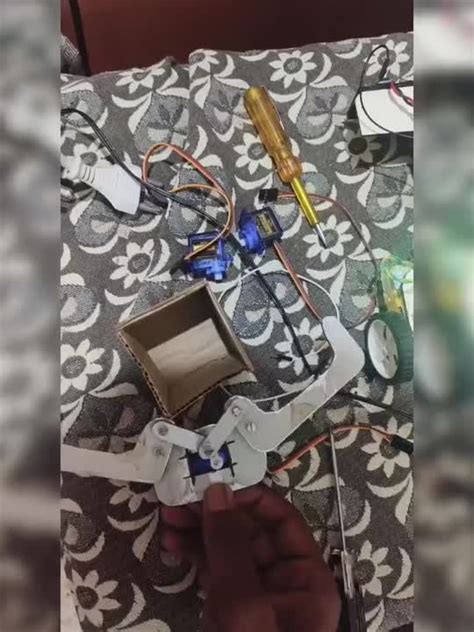 Miniprojectseries Day5 Grippersetup Servomotor Diyprojects Prasanth Manoharan