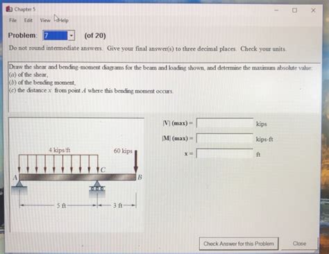 solved chapter 5 file edit view help problem do not round
