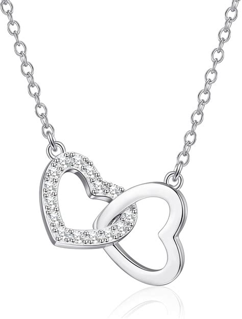 Rankeef Colliers En Argent Pour Femme Collier Réglable En Argent 925