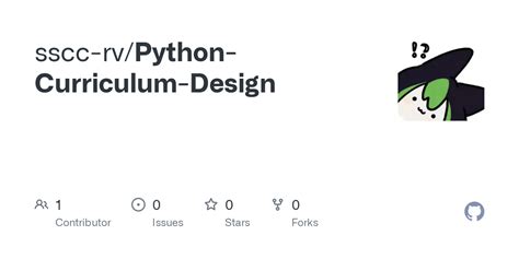 GitHub Sscc Rv Python Curriculum Design