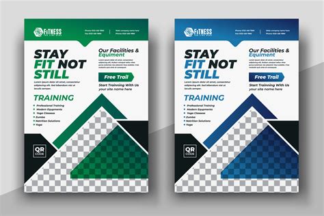 Fitness Gym Flyer Templatefitness Workout Flyer Templateflyer Design