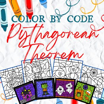 Color By Number Bundle Pythagorean Theorem Halloween TPT