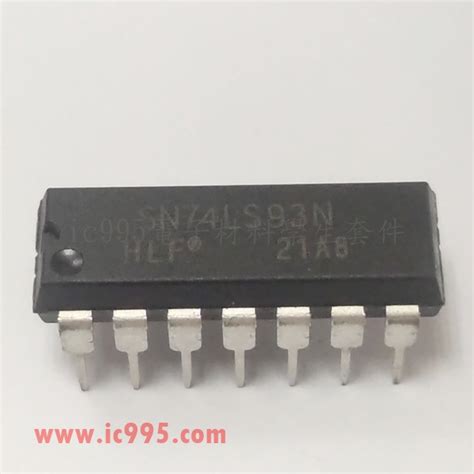 Ic995 Sn74ls93n 74ls93 7493 4位二進制計數器 十進制ic Dip 16 Tes200檢測 蝦皮購物