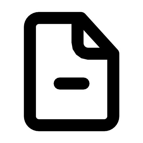 File Remove Outline Vector SVG Icon SVG Repo