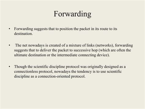 Delivery And Forwarding Of Ip Packets Pptx