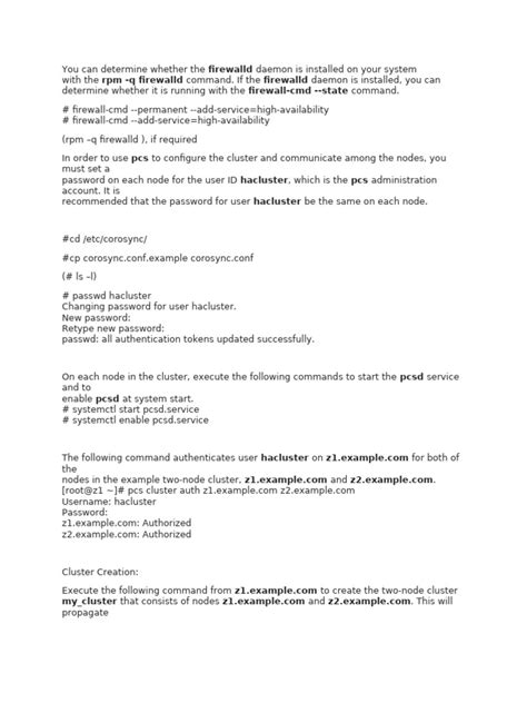 Cluster Doc Active Passive Linux Pdf