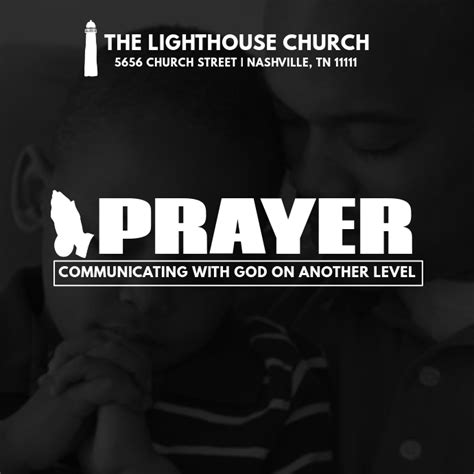 Prayer Sermon Series Template Postermywall