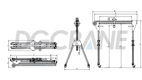Different Types Of Small Portable Aluminium Gantry Cranes Cost Effective