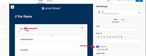 Required Fields On Smartsheet Form — Smartsheet Community