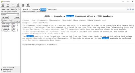 Ltspice Wien Bridge Example Thd Calculation Qanda Ltspice Engineerzone