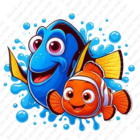 Nemo And Dory Png Finding Nemo Clipart Cute Nemo Design Instant