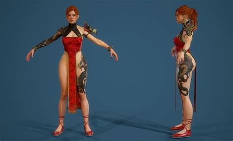 3d nsfw character sfm model 3d vtuber model stylized vrm nsfw model