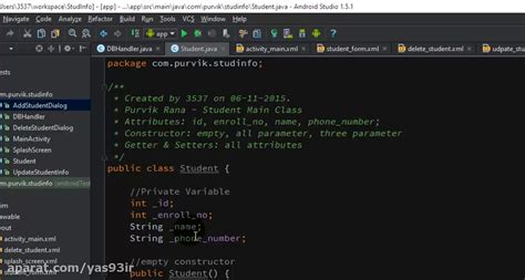 Android Studio - 06 - Creating SQLite Database for your Android Application - Part 1