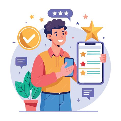 Customer Feedback From Mobile Application Rating Or User Experience Scoring And Satisfaction Pro