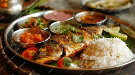 Simple Yet Delicious Fish Thali In One Of The Popular Hotels At Dona