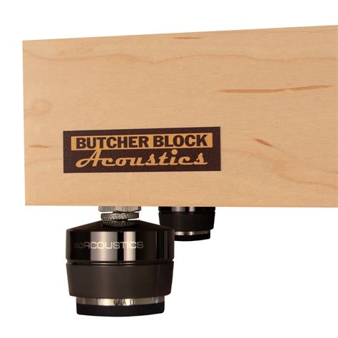 Solid Maple Edge Grain Audio Platforms Isoacoustics Gaia Feet 3 T