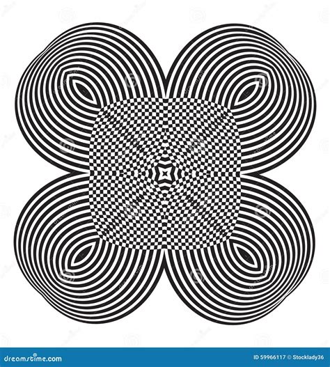 Optical Illusion Abstract Element Stock Illustration Illustration Of Ornament Illusion 59966117