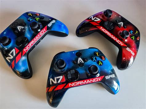 Custom Mass Effect Themed Controller N7 Normandy For Xbox Etsy