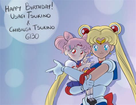Tsukino Usagi Sailor Moon And Chibi Usa Bishoujo Senshi Sailor Moon