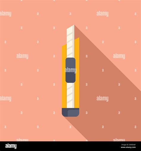 Yellow Utility Knife With A Retractable Blade Is Laying On A Pink