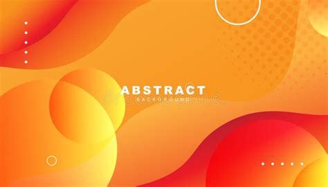 Abstract Modern Colorful Gradient Orange Yellow Curve Background Stock Illustration