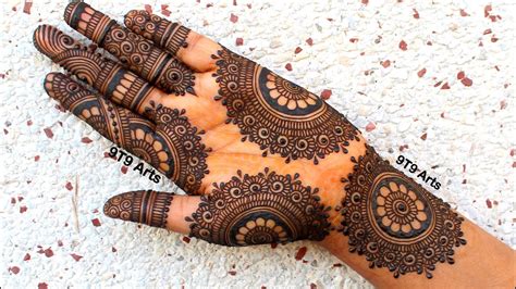 Easy Dulhan Mehndi Circle Mehndi Designmehndi Design Simple