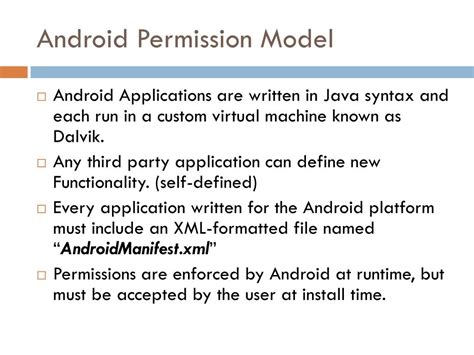 Ppt A Methodology For Empirical Analysis Of Permission Based