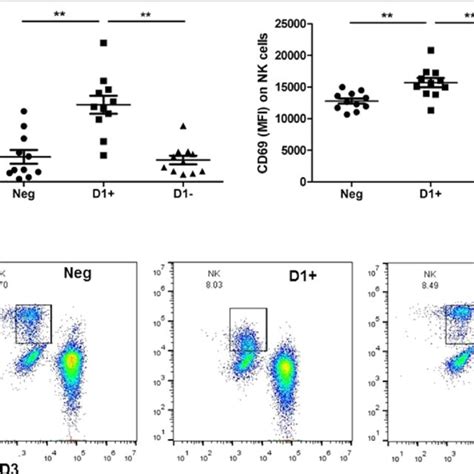 The Percentage Of Activation Marker Cd69 On Cd4 A And Cd8 B T Download Scientific Diagram
