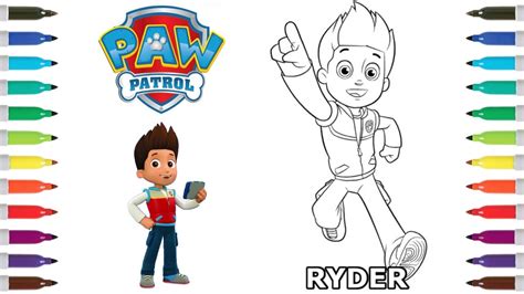 Paw Patrol Ryder Coloring Pages