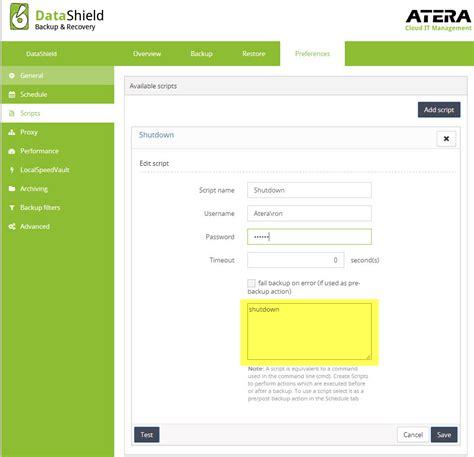 Automatically Shut Down The Endpoint After Backup Atera Support