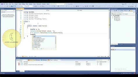 C Math Log User Input Codelearning Youtube