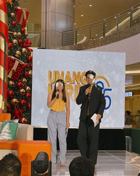 Shaira Diaz Unang Hirit Media Day 💛💙 Instagram