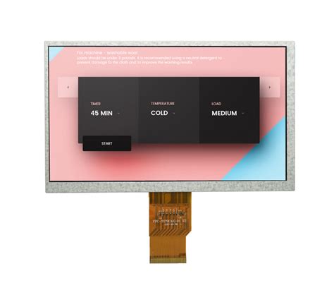 7 Inch High Resolution Lcd Display Panel 1024x600 Widescreen Tft Monitor 40 Pin Ttl Interface