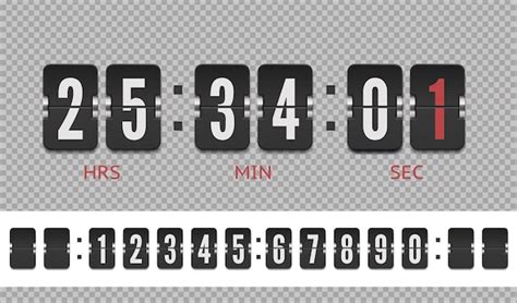 Premium Vector Vector Vintage Flip Clock Time Counter Analog Airport Board Countdown Timer