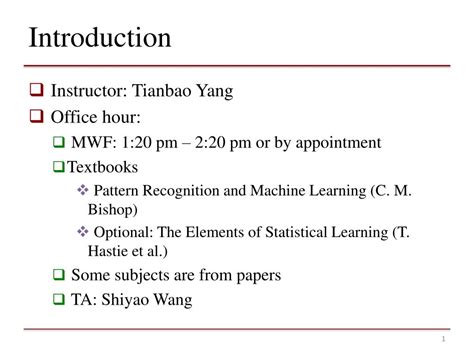 Ppt Introduction To Machine Learning Powerpoint Presentation Free Download Id5545849