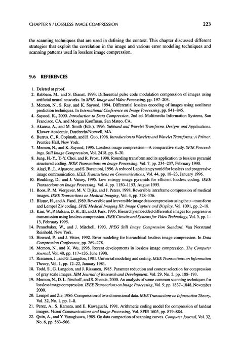 75 Relation To Other Compression Algorithms Lossless Compression