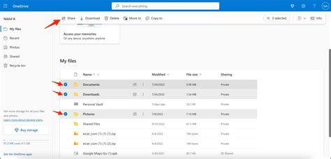 how to create onedrive sharing link on web