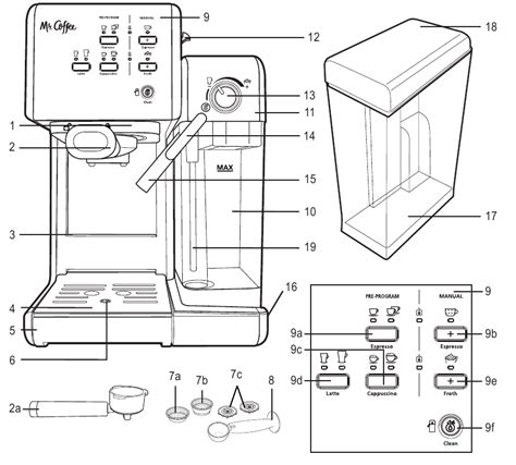 Mr Coffee Bvmc Em6701 Series Espresso And Cappuccino Machine Manual