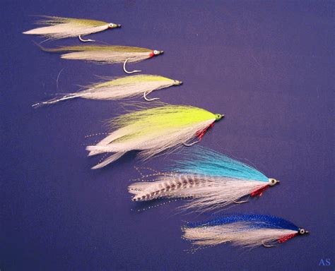 Deceiver Salt Water Fishing Flies Of Different Sizes And Colors
