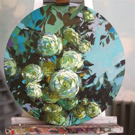 Пионы живопись