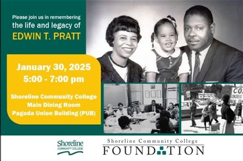 A Celebration Of The Life And Legacy Of Edwin Pratt Day At A Glance