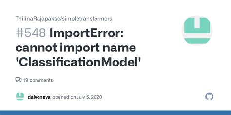 Importerror Cannot Import Name Classificationmodel · Issue 548