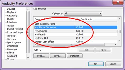 keyboard shortcuts for Fade In/Out - Audio Processing - Audacity Forum